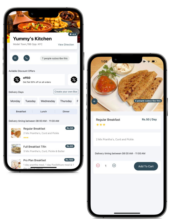 TiffinGo - A Complete App for Subscription Based Orders/Tiffin Services | Android + ios ...